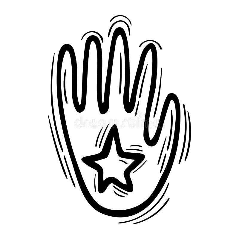 Magic Hand. Astrology. Mystical Element Stock Vector - Illustration of ...