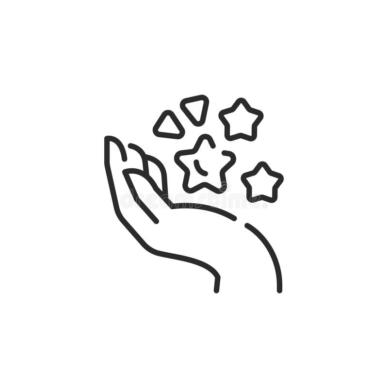 Magic Hand Icon stock illustration. Illustration of illusion - 391932245