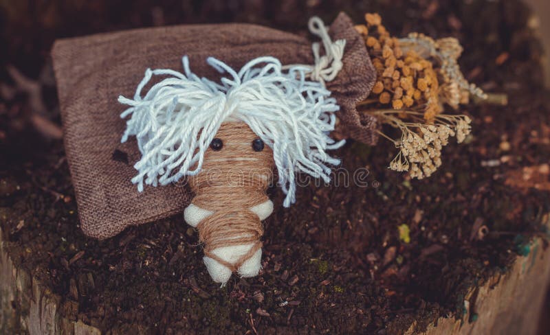 Magical Voodoo Doll, Esoteric and Magic Concept Stock Photo - Image of ...