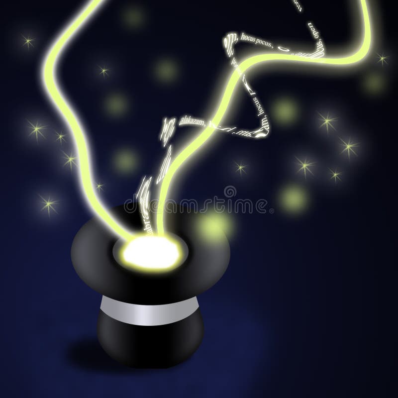 Magic Hat stock illustration. Illustration of entertainment - 4552373