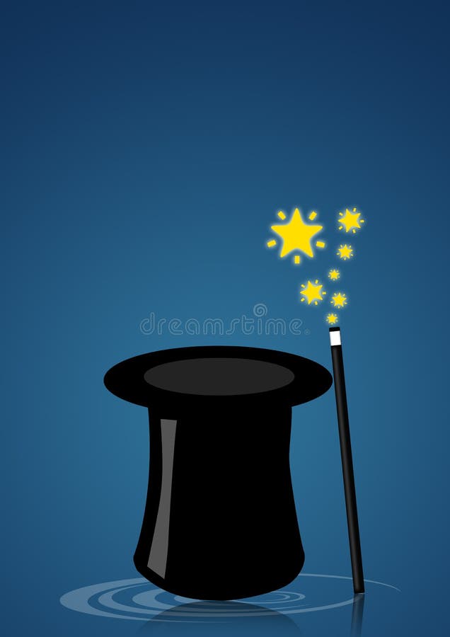 Magic hat stock illustration. Illustration of star, magical - 4787086