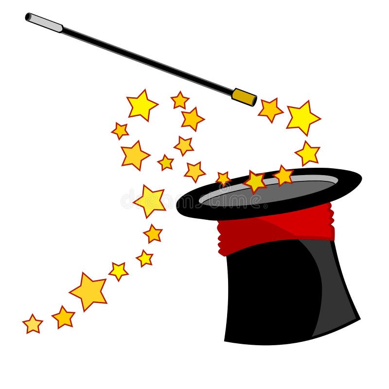 Magic hat isolated stock illustration. Illustration of magic - 60822015