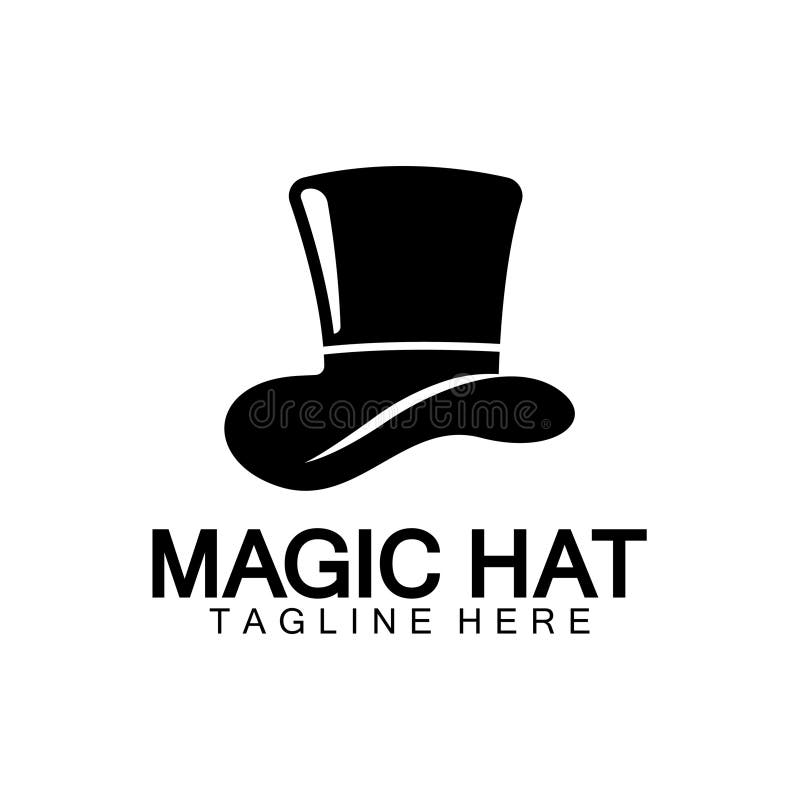 Magic Hat Logo, Black Magician Hat Icon Vector Template Stock Vector ...