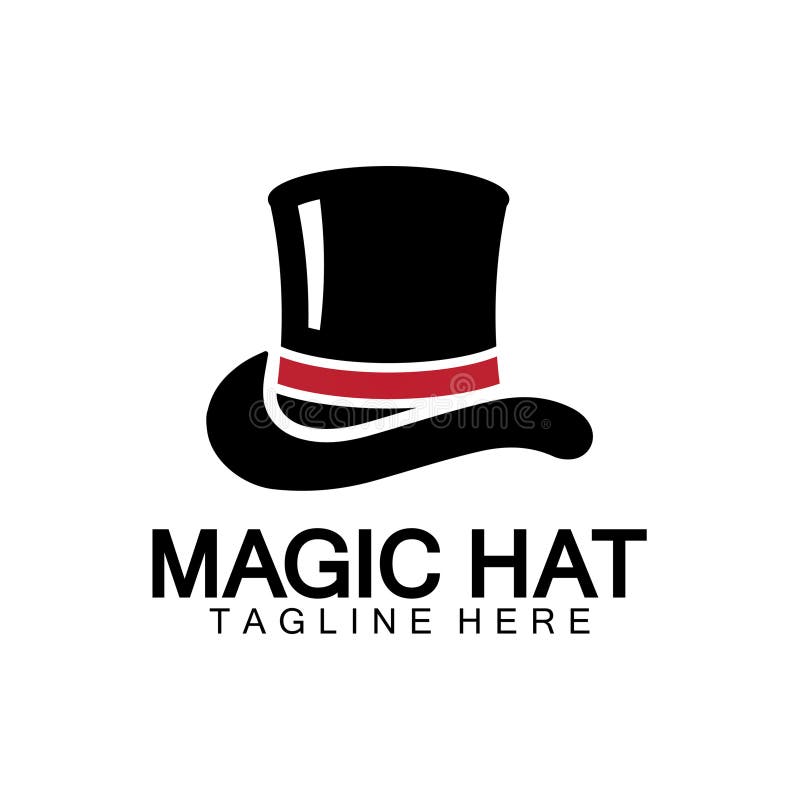 Magic Hat Logo, Black Magician Hat Icon Vector Template Stock Vector ...