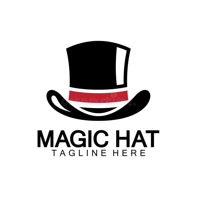 Magic Hat Logo, Black Magician Hat Icon Vector Template Stock Vector ...