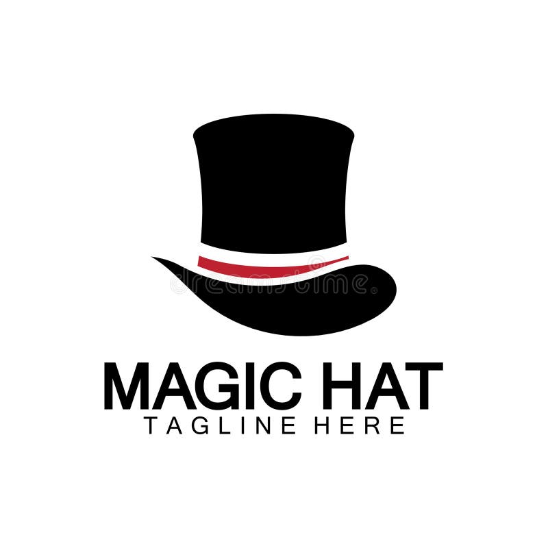 Magic Hat Logo, Black Magician Hat Icon Vector Template Stock Vector ...