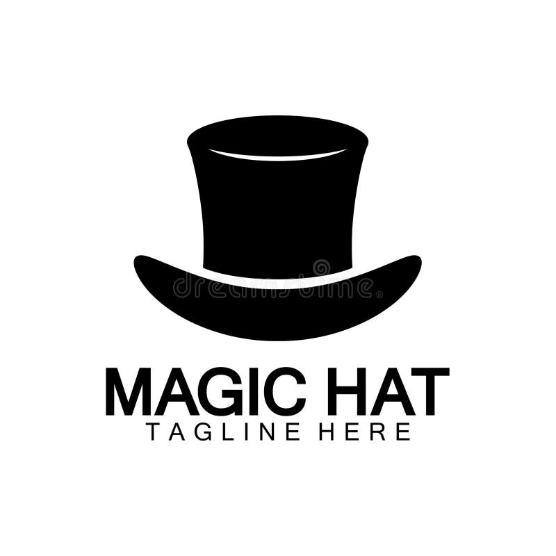 Magic Hat Logo, Black Magician Hat Icon Vector Template Stock Vector ...