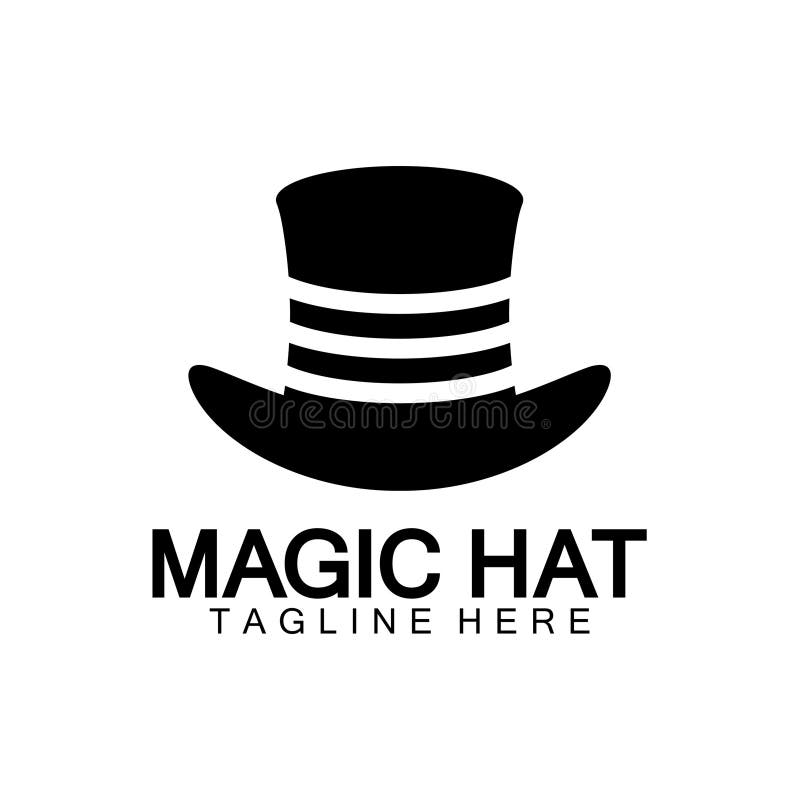 Magic Hat Logo, Black Magician Hat Icon Vector Template Stock Vector ...