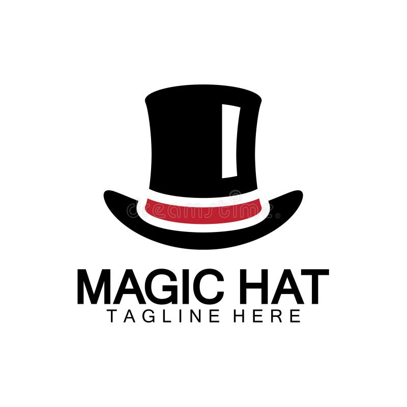 Magic Hat Logo, Black Magician Hat Icon Vector Template Stock Vector ...