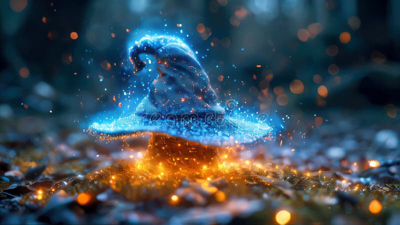 Magic Hat with Magic Light and Bokeh Background Stock Footage - Video of generated, mystery ...