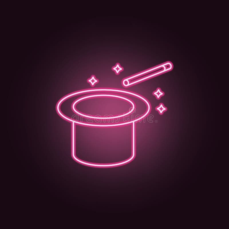 Magic Hat Neon Stock Illustrations – 1,341 Magic Hat Neon Stock ...