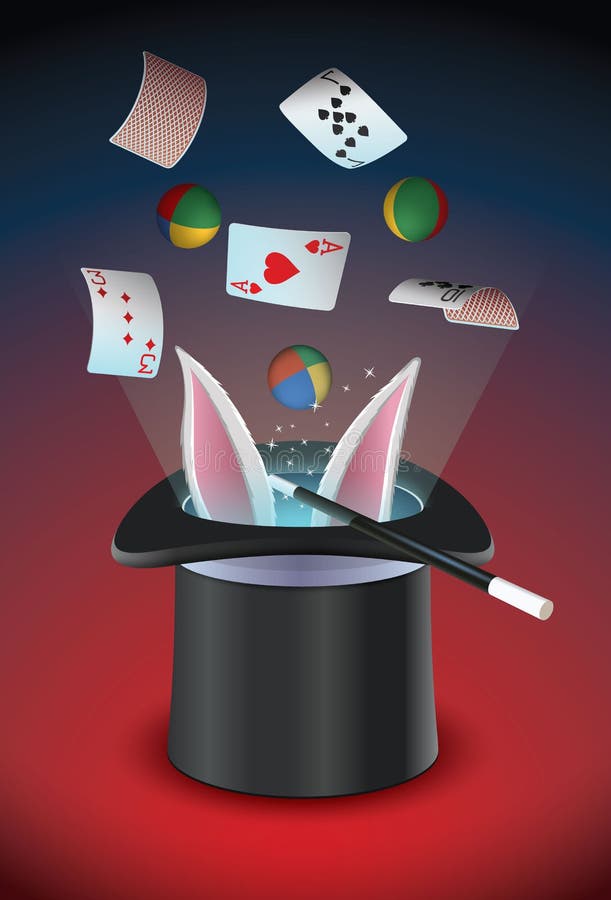 Vector Cartoon - Rabbit in a Top Hat Stock Vector - Illustration of ...