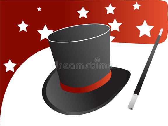 Magic Hat Vector Illustration Background Stock Illustrations – 36,793 ...