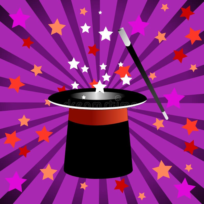 Magic hat stock vector. Illustration of show, empty, theater - 13035389