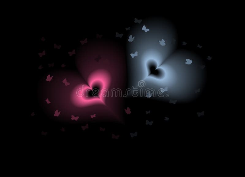 Sparkling Valentine Hearts stock vector. Illustration of graphic - 7791644