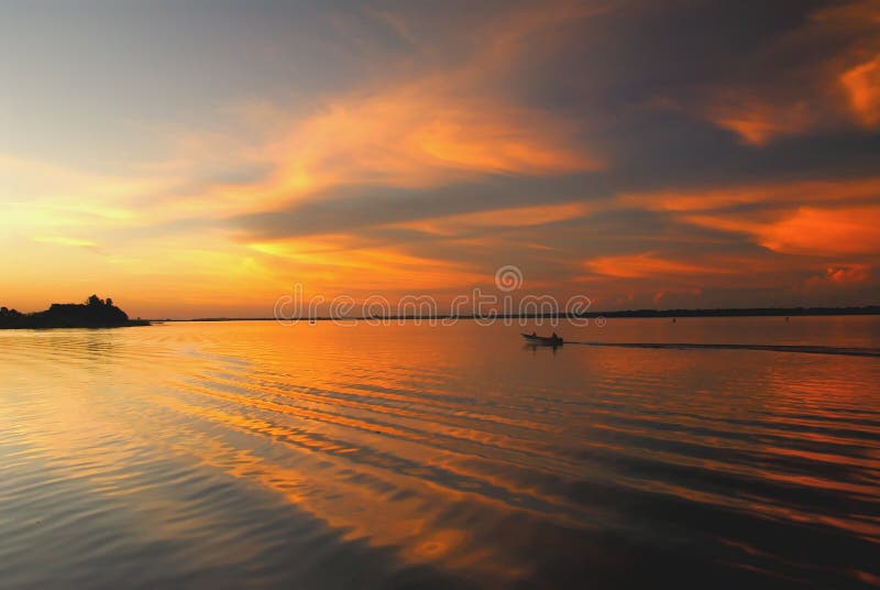 Magic hour stock photo. Image of waves, river, sunset - 1877646