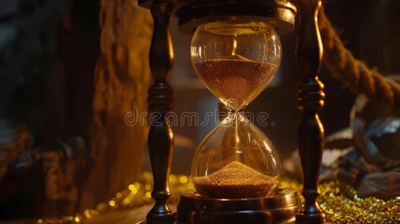 Magic Hourglass Nice Poster Stock Illustration - Illustration of detail ...