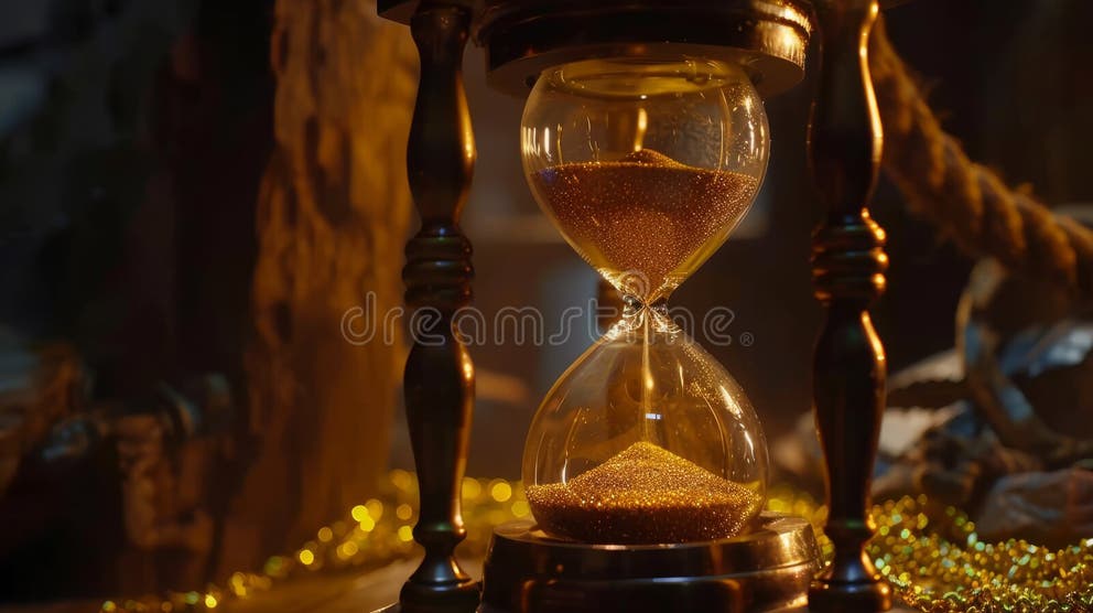 Magic Hourglass Nice Poster Stock Illustration - Illustration of detail ...