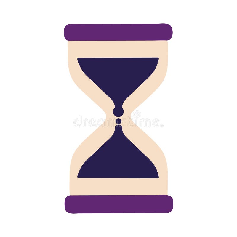 Magic Hourglass Time Spell Illustration Stock Vector - Illustration of ...