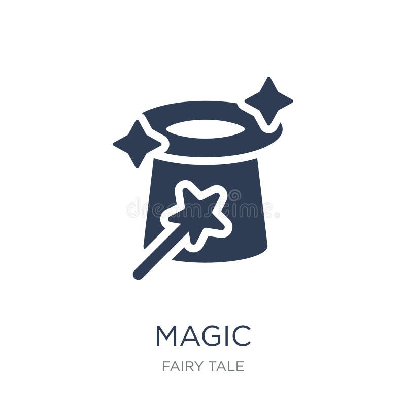 Magic Icon. Trendy Flat Vector Magic Icon on White Background Fr Stock ...