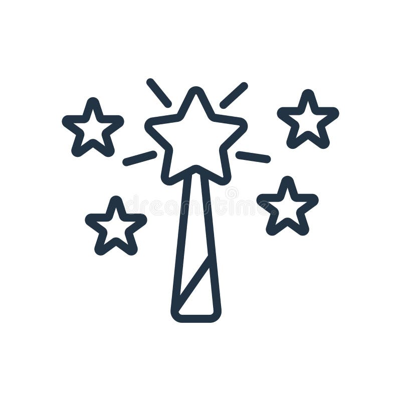 Magic Wand Icon. Trendy Magic Wand Logo Concept on White Background ...