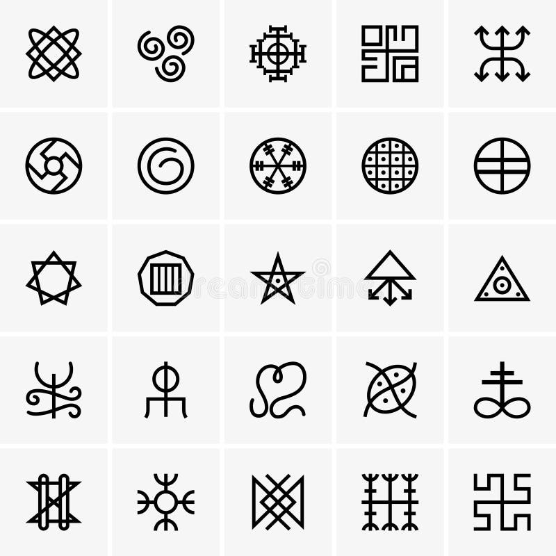 Magic icons stock vector. Illustration of spirituality - 72057025