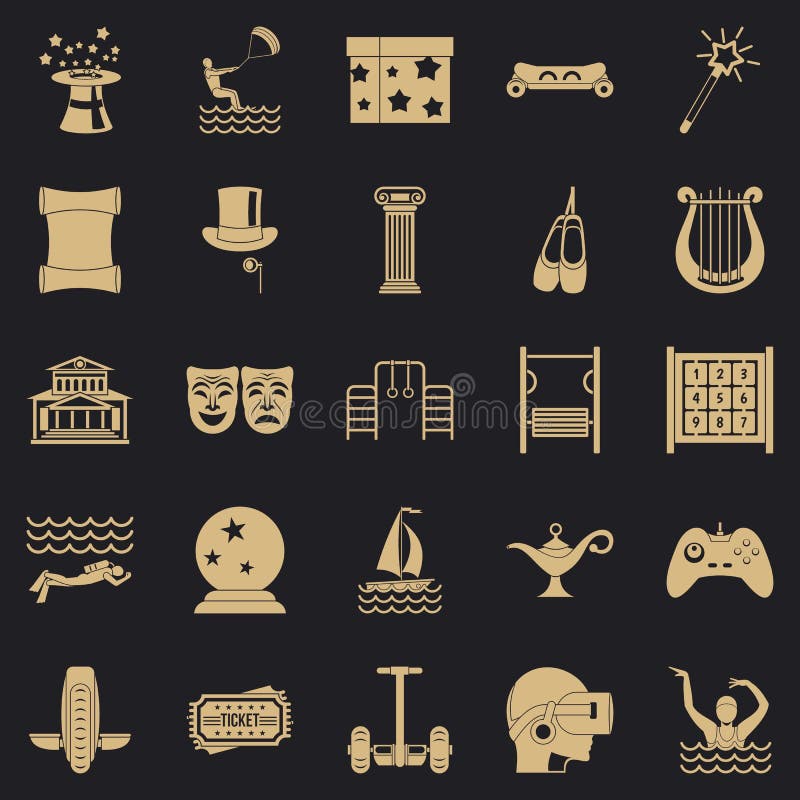 Magic Icons Set, Isometric 3d Style Stock Vector - Illustration of ...