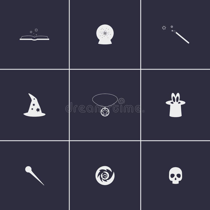 Magic Icons stock illustration. Illustration of magical - 49886827