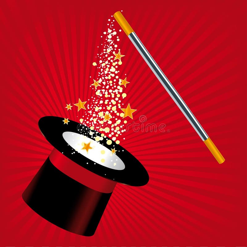 Magic wand stock vector. Illustration of symbol, imagination - 27299544