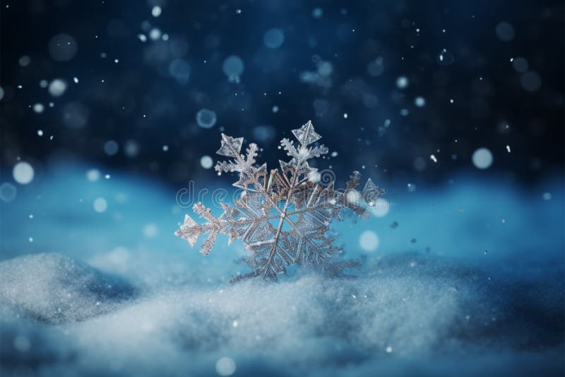 Magic in an Illustration with a Snowflake Inspired Backdrop Stock ...