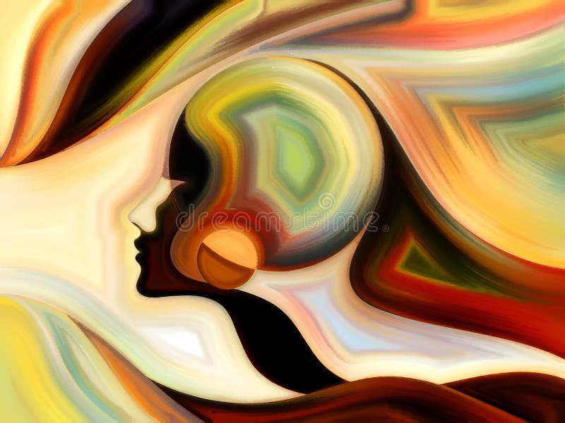 Magic of Inner Paint stock illustration. Illustration of human - 46053285