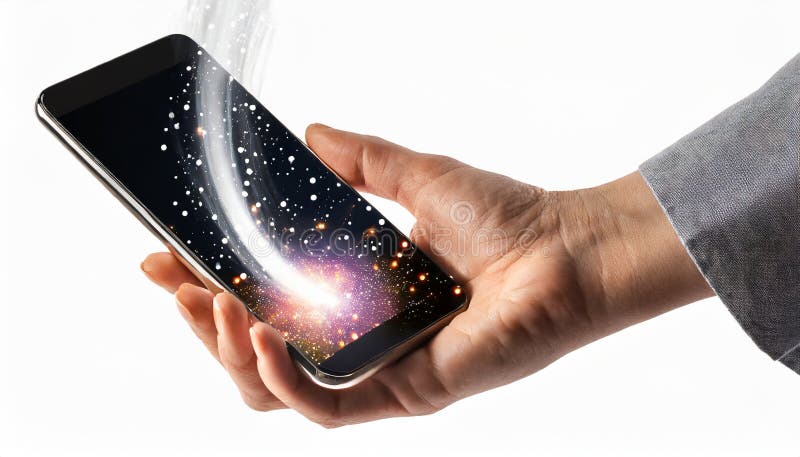 Magic inside smartphone stock illustration. Illustration of design ...