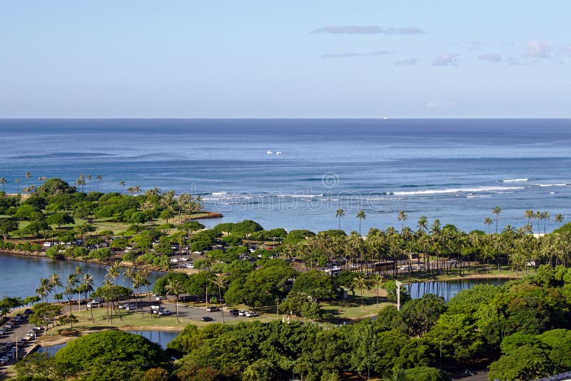 Magic Island Lagoon stock image. Image of hawaii, maui - 64680407