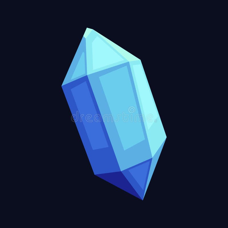 Magic Jewel Crystal or Gemstone. Cartoon Illustration Stock Vector ...