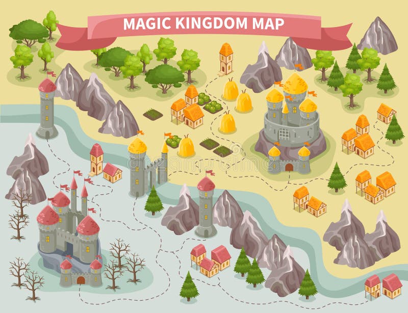 Magic Forest Map Stock Illustrations – 504 Magic Forest Map Stock ...
