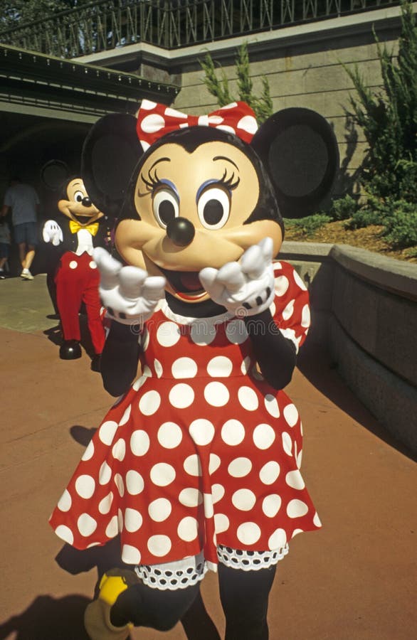 Magic Kingdom - Minnie Mouse with Mickey Mouse Editorial Stock Photo ...
