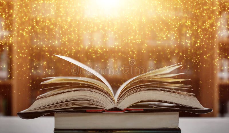 The Magic of Knowledge, the Opening of the Old Big Book in the Library ...