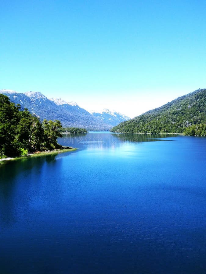 Magic lake stock image. Image of argentina, mountains - 154088951