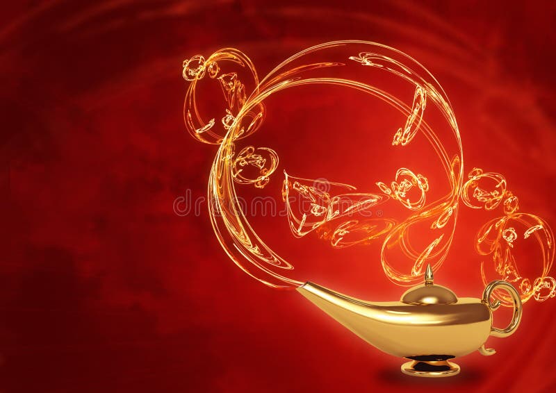 Magic lamp stock image. Image of light, genie, culture - 9141169