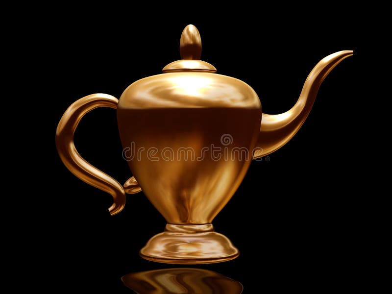Magic lamp stock illustration. Illustration of east, shiny - 13639830
