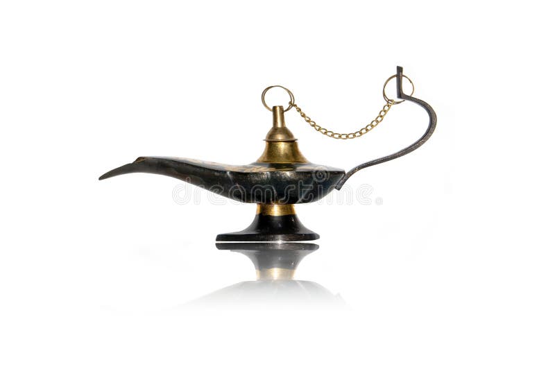 Magic lamp stock image. Image of ancient, antique, gilded - 14143131