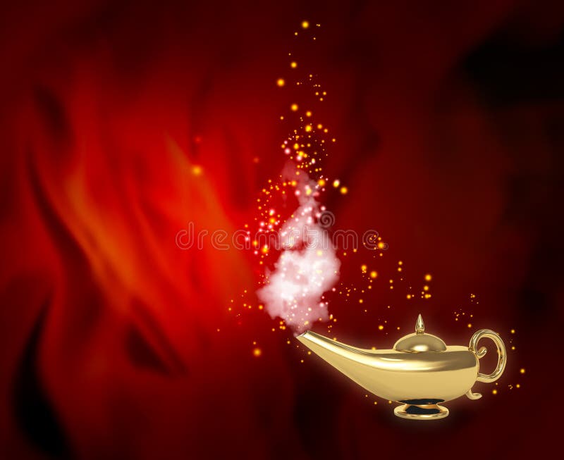 Magic lamp stock image. Image of light, genie, culture - 9141169
