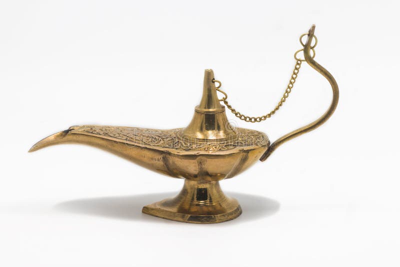 Magic Genie Lamp stock image. Image of metallic, genie - 4923033
