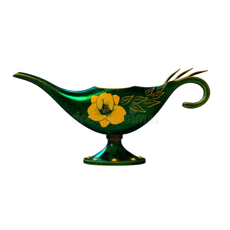 Magic lamp stock illustration. Illustration of aladdin - 67633932