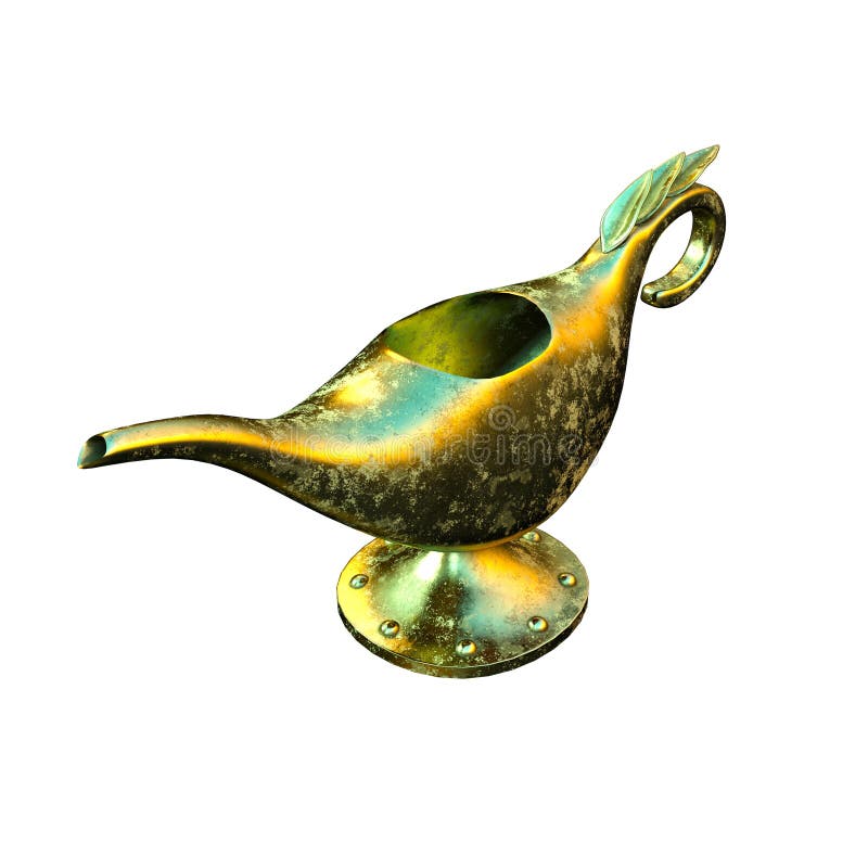 Magic lamp stock illustration. Illustration of interior - 67633933