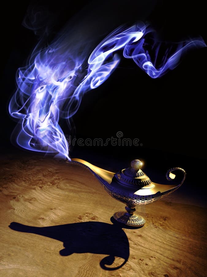 Magic lamp stock illustration. Illustration of metal - 67968885