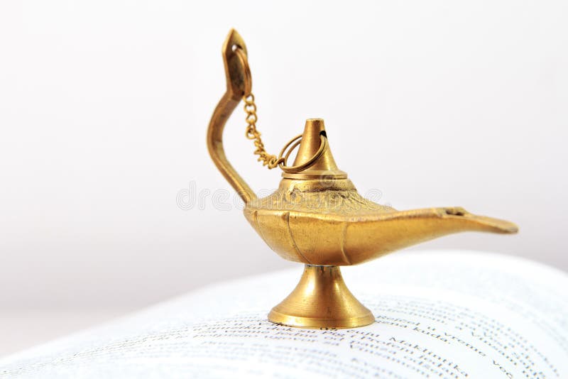 Magic Lamp stock photo. Image of lamp, object, book, fantasy - 40876210
