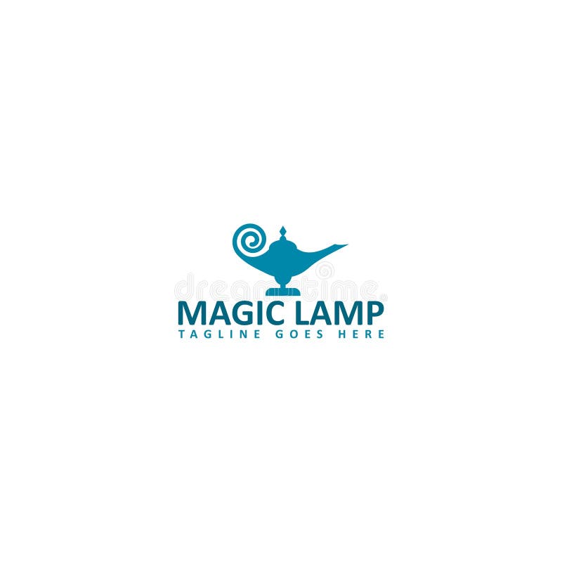 Magic Lamp Logo Sticker Icon Creative Business Design Stock ...
