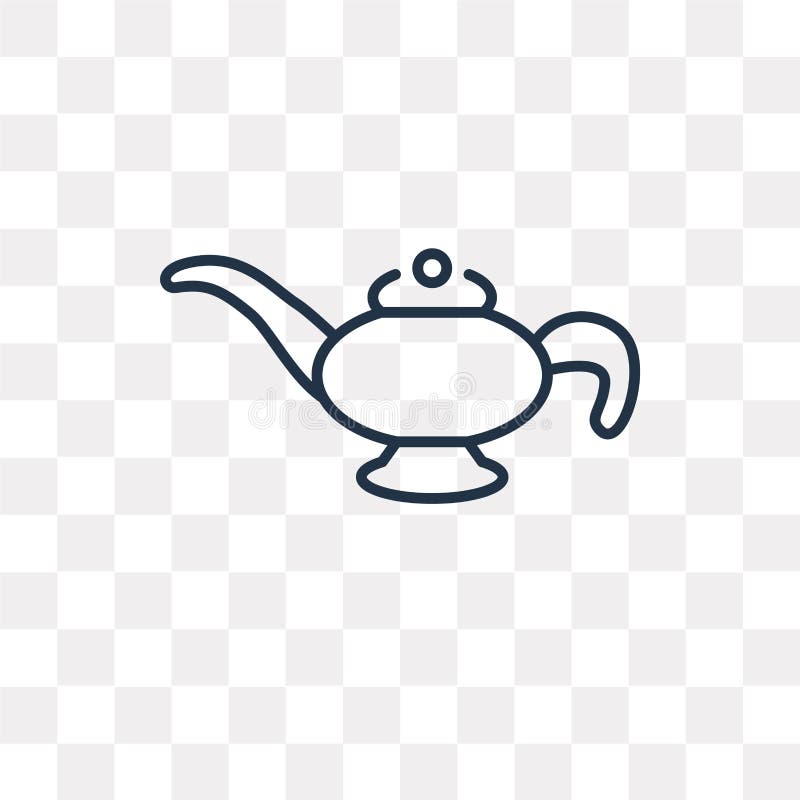 Magic Vector Icon Isolated on Transparent Background, Linear Mag Stock ...