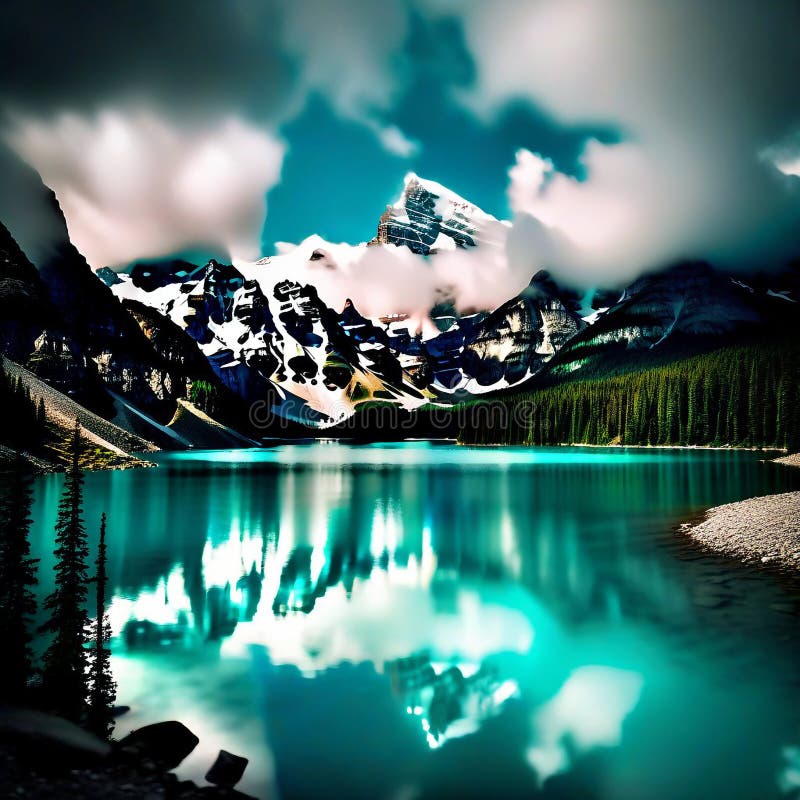 The Magic of the Landscape: Spring Joy. Cinematic Style Stock ...